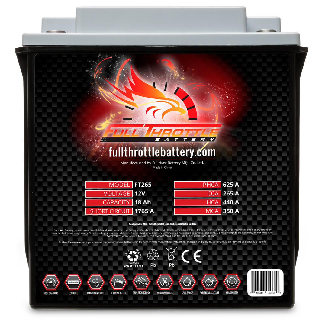 Full Throttle TPPL High Cranking Batteries – Merlin Power