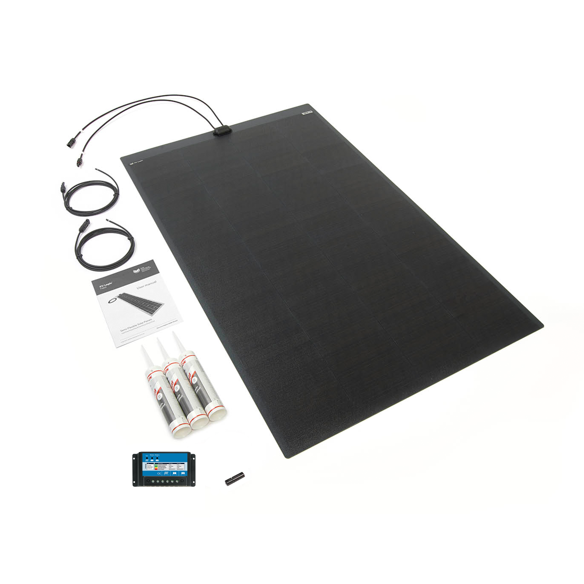 250 Watt MHD Flexi PV Roof / Deck Kit - Top (inc 20A Dual Con) – Merlin ...